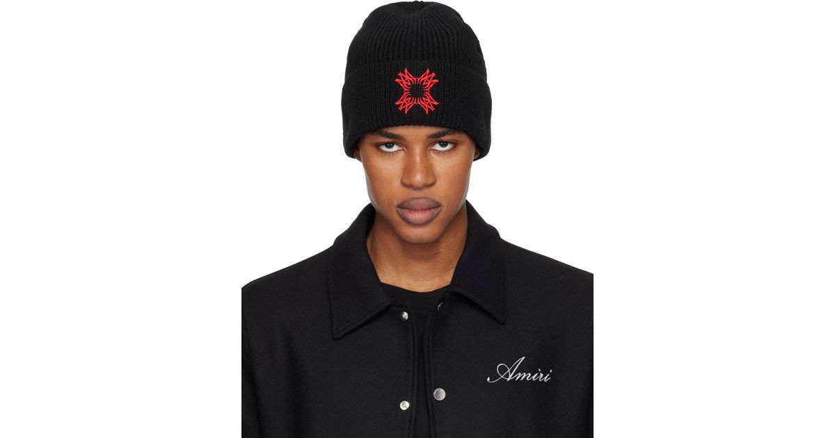 Amiri 'Ma' Quad Beanie in Black for Men | Lyst