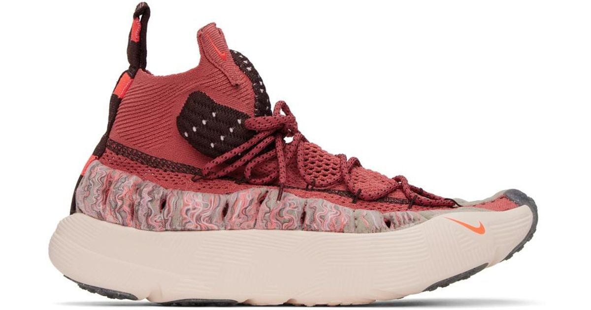 Nike Red Ispa Sense Flyknit Sneakers in Black for Men | Lyst