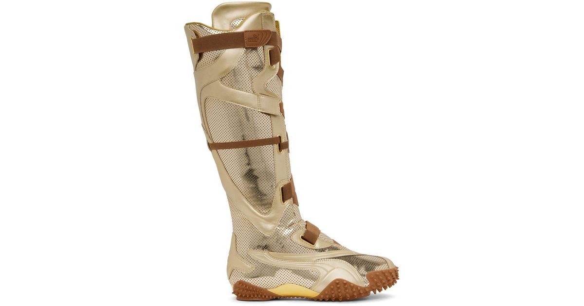 OTTOLINGER Gold Puma Edition Mostro Boots in Natural | Lyst