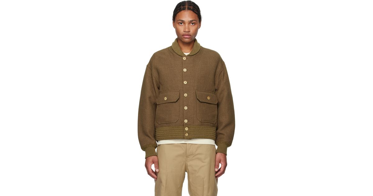 Visvim Khaki Dayton Jacket in Brown for Men | Lyst