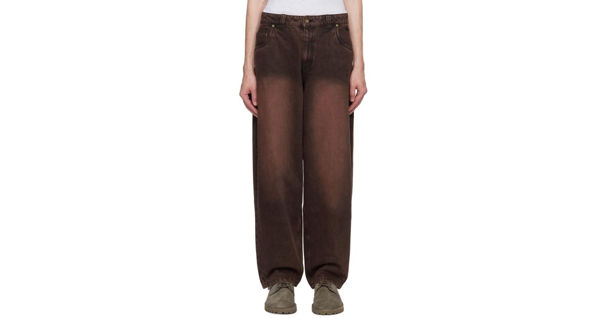 Dime Classic Baggy Jeans in Brown for Men | Lyst