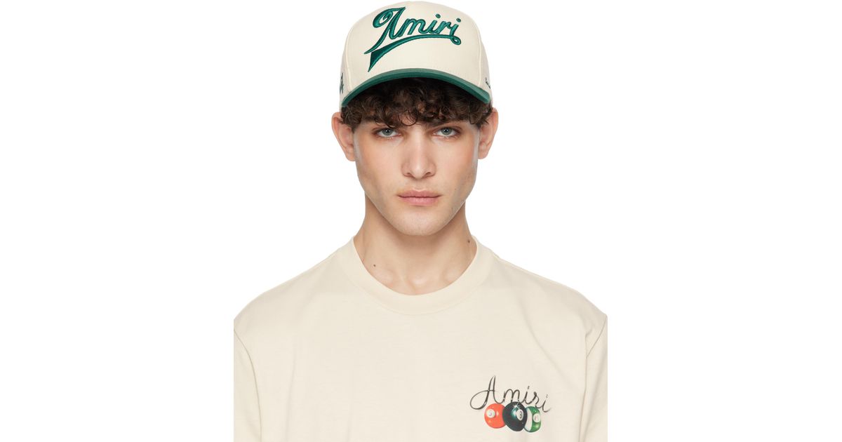 Amiri Off- '' Two Tone Canvas Cap for Men | Lyst