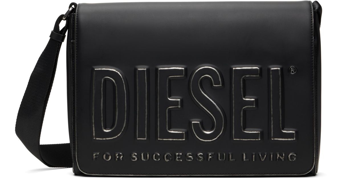 DIESEL Dsl 3D S X Messenger Bag in Black for Men | Lyst