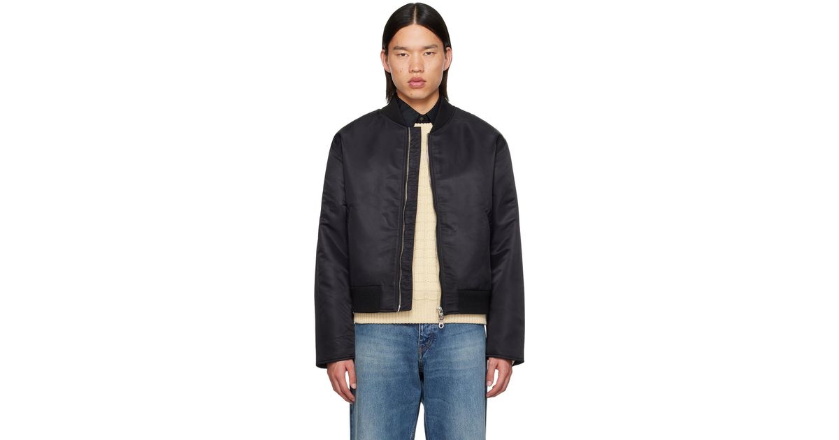 sunflower Relaxed-fit Bomber Jacket in Black for Men | Lyst