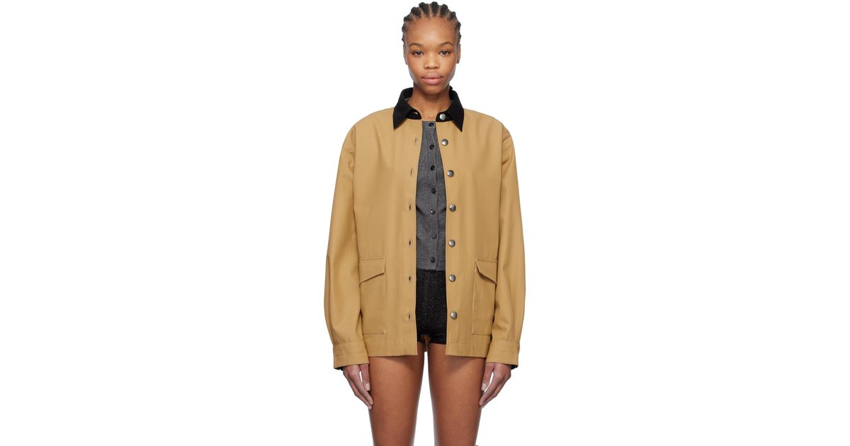 Maria McManus Tan Field Jacket in Natural | Lyst