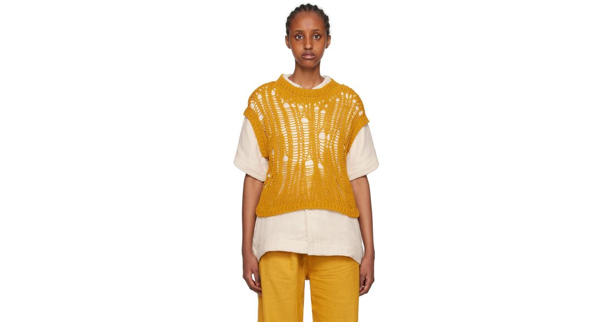 AIREI Laddering Vest in Orange | Lyst