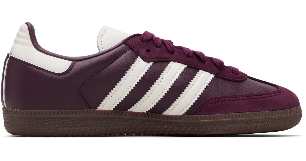 adidas Originals Burgundy Samba Og Sneakers in Black | Lyst