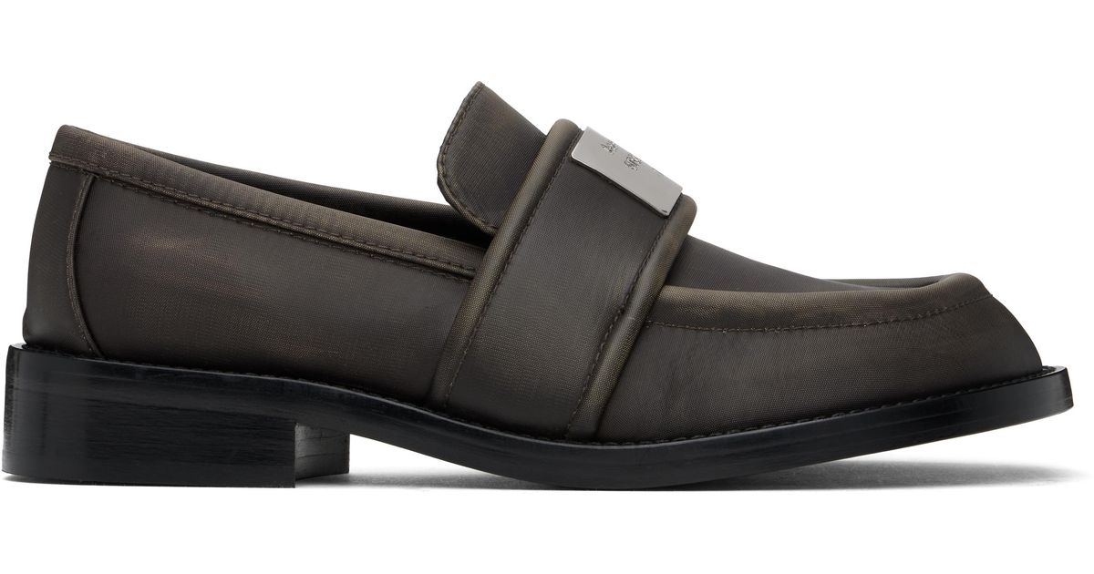 Acne Studios Nylon Loafers in Black | Lyst