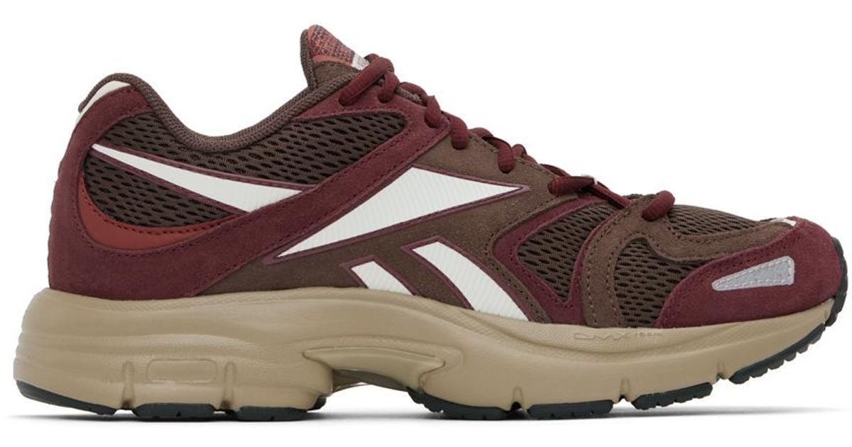 Reebok Mesh & Suede Low-Top Sneakers in Black for Men | Lyst