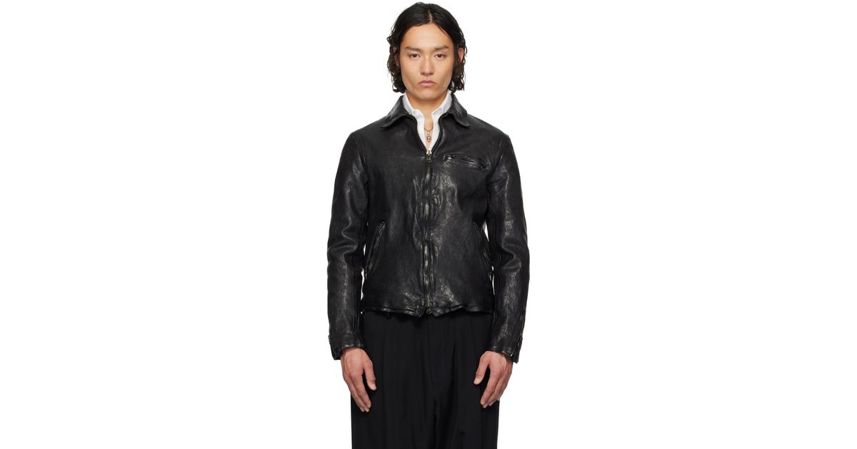 Yohji Yamamoto Backlash Edition Calf Single Riders Leather Jacket in ...
