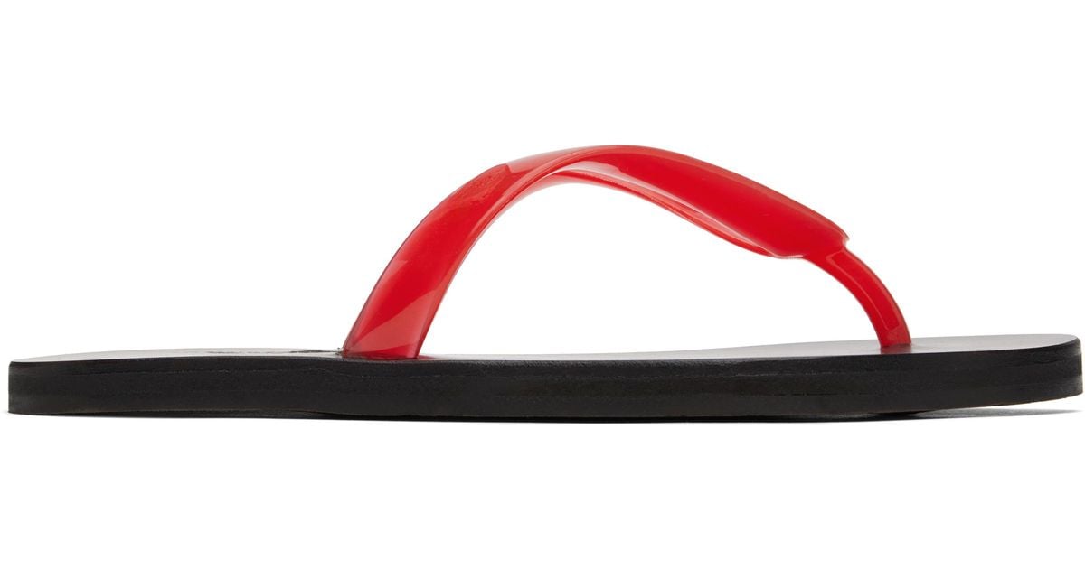 Tongs Saionara Rouges En Pvc Ancient Greek Sandals en coloris Noir | Lyst