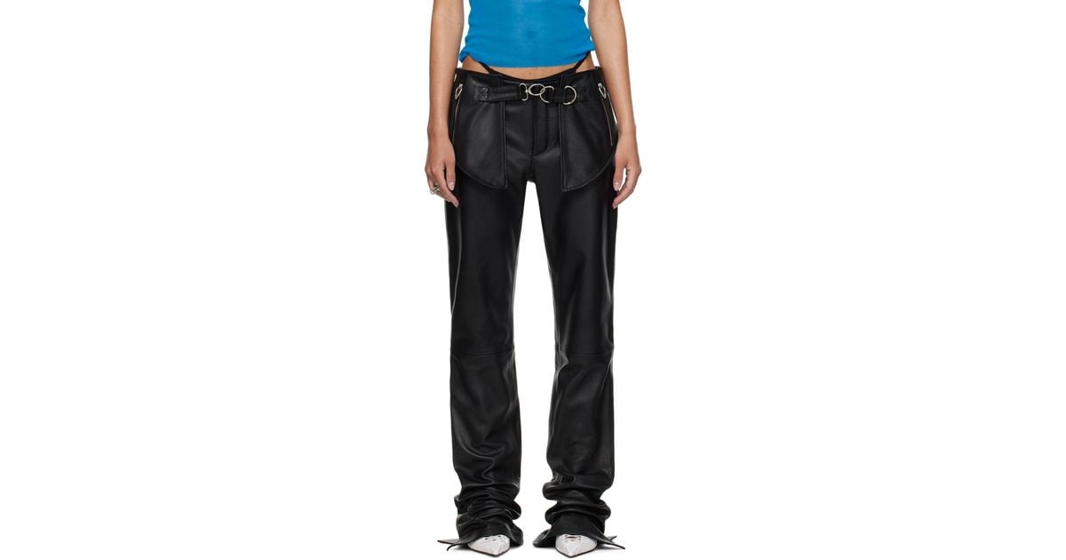 Jean Paul Gaultier Shayne Oliver Edition Leather Pants in Black | Lyst