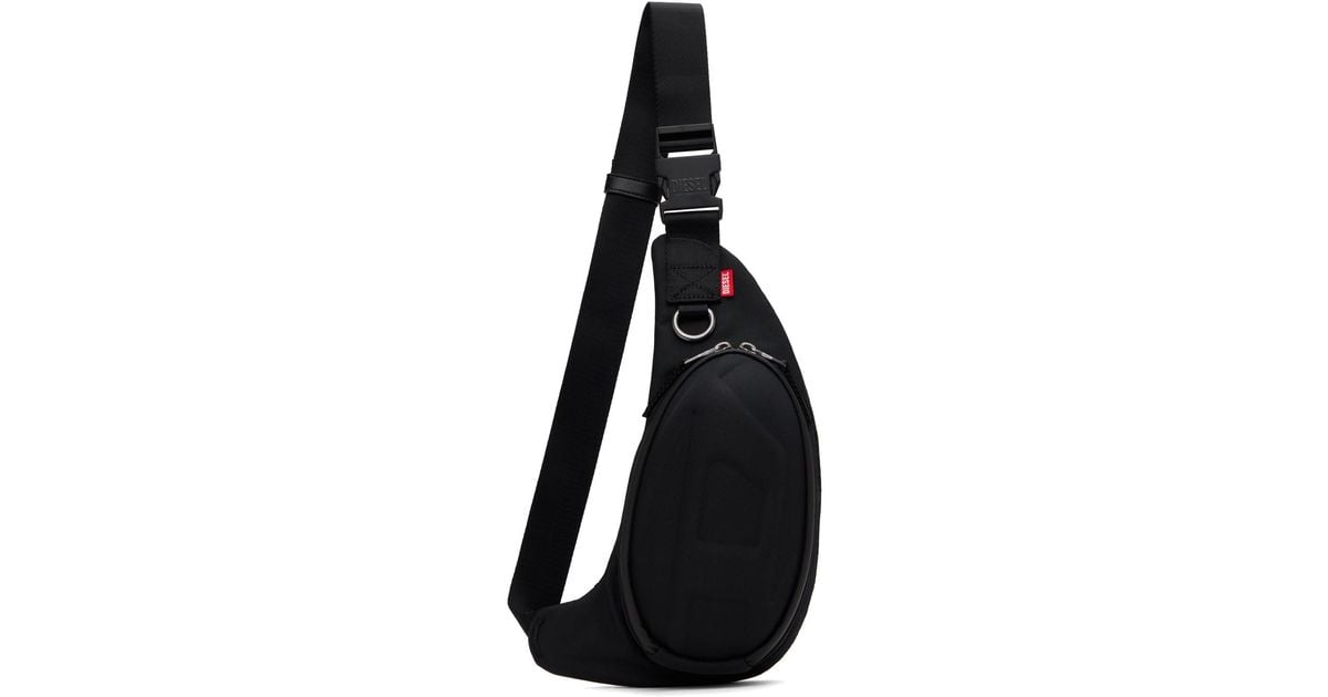 DIESEL Canvas Crossbody Messenger Bag in Black for Men | Lyst