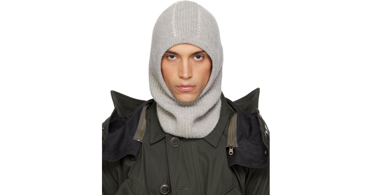 MM6 by Maison Margiela Ribbed Wool Balaclava for Men | Lyst UK
