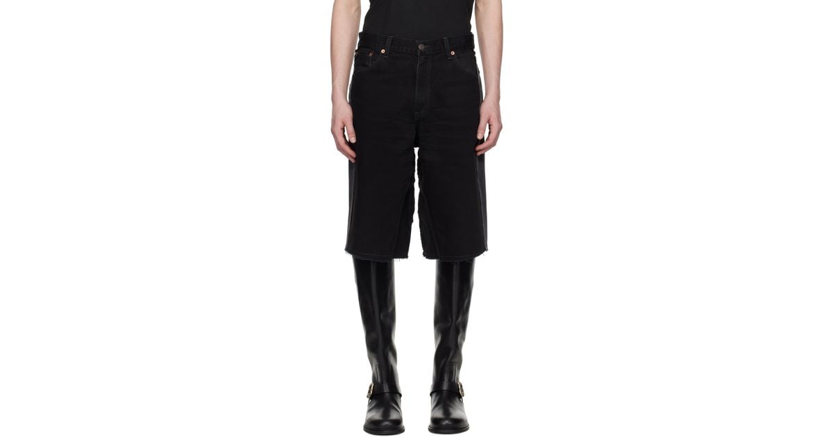 PROTOTYPES New Denim Shorts in Black for Men | Lyst