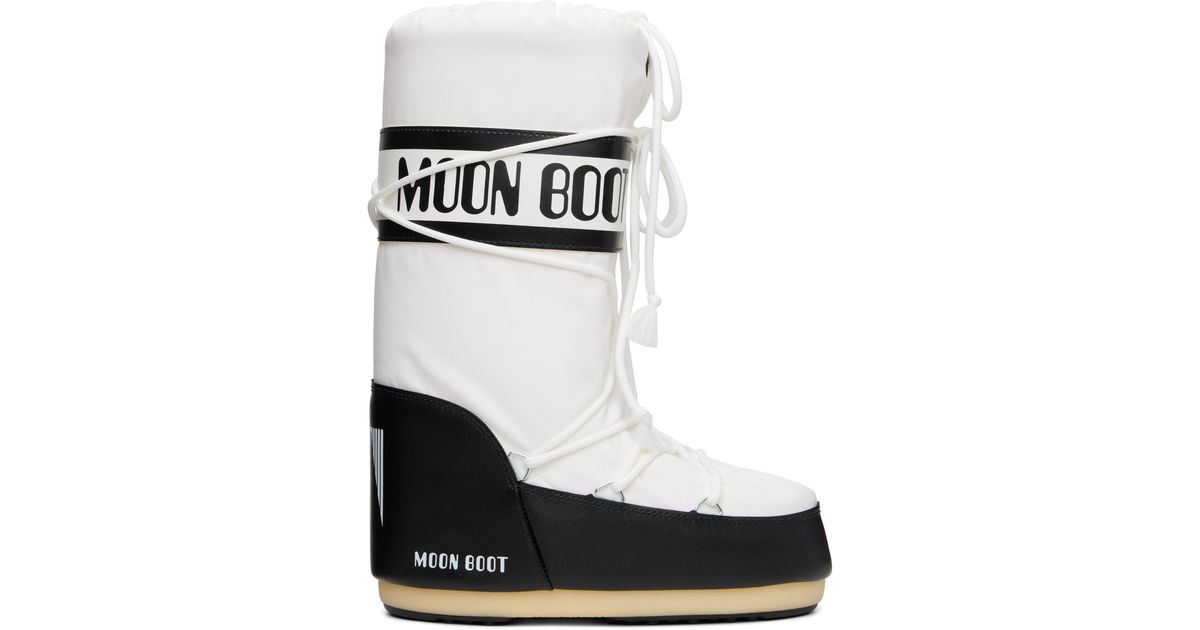 Moon Boot Icon Nylon Boots in Black for Men | Lyst UK