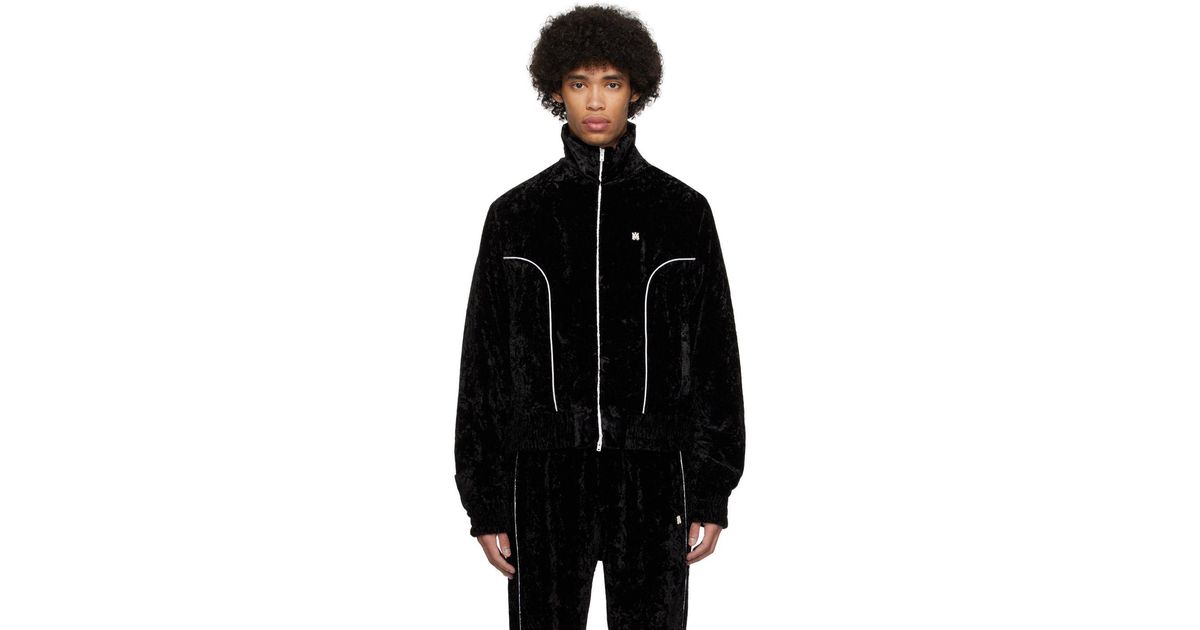Amiri Piping Track Jacket in Black for Men | Lyst