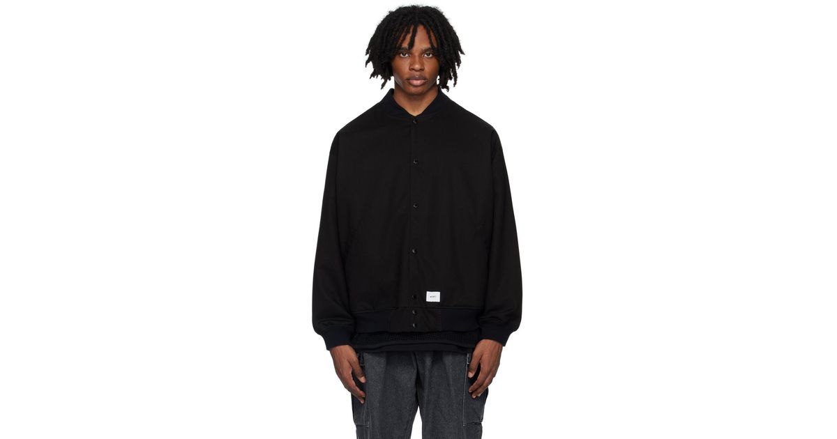 WTAPS Team Reversible Bomber Jacket in Black for Men | Lyst