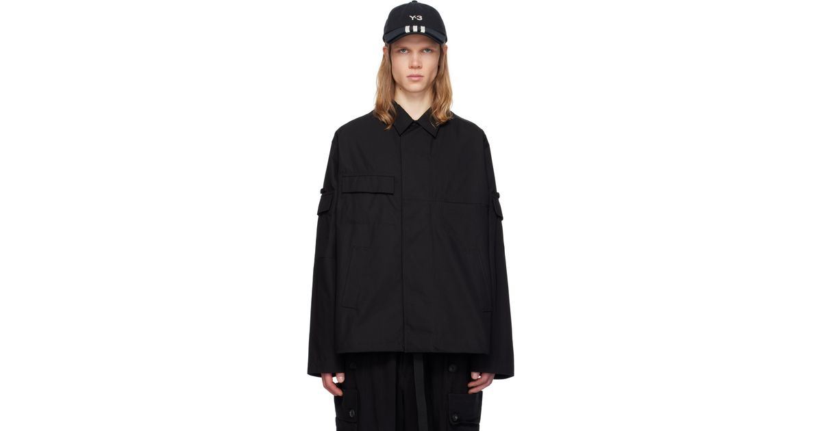 Y-3 Field Mid Jacket in Black for Men | Lyst