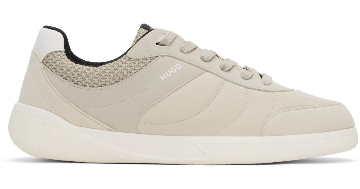 HUGO Football-Inspired Sneakers in Black for Men | Lyst