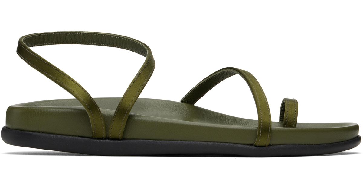 Ancient Greek Sandals Eleftheria Footbed Sandals in Black | Lyst