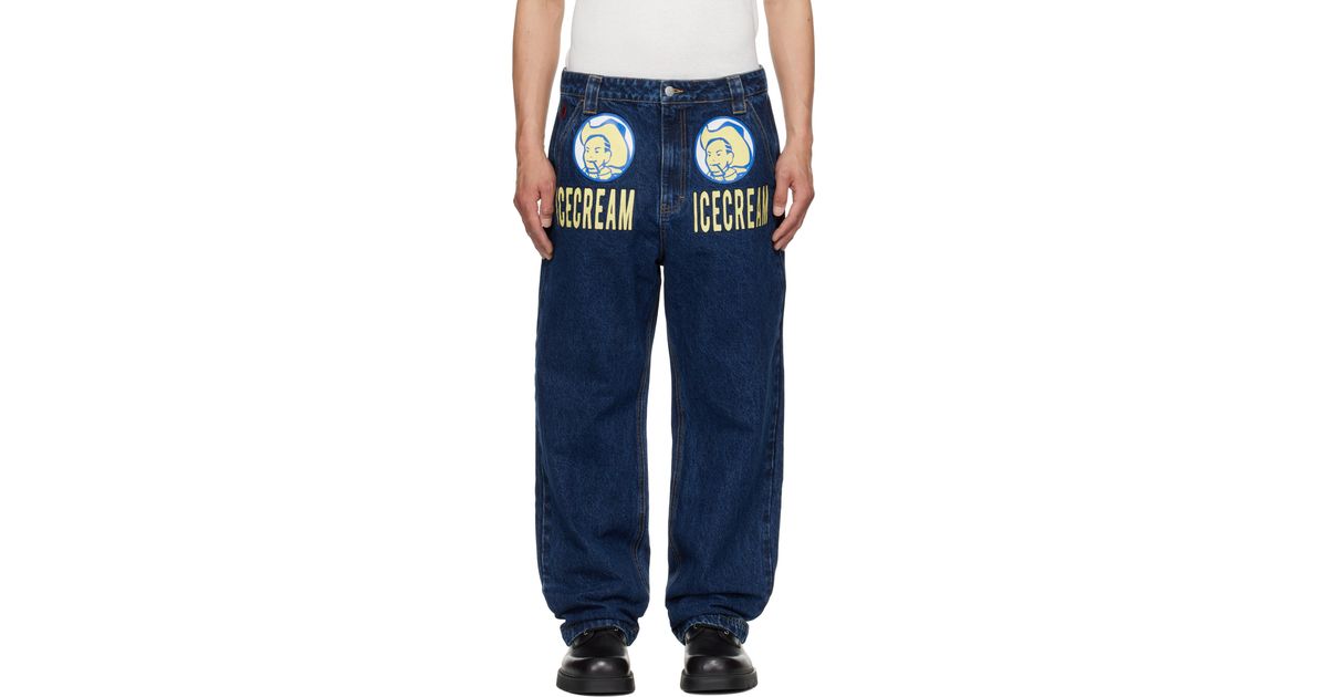 ICECREAM 'Ice Cream' Cowboy Denim Jeans in Blue for Men | Lyst