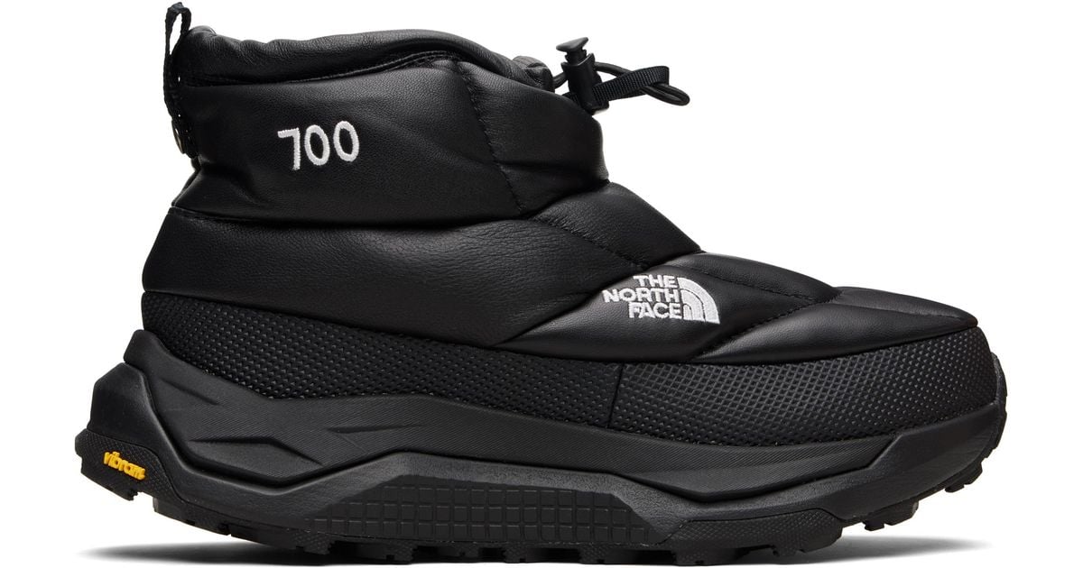 The North Face Leather Pack Hybrid Boots in Black | Lyst UK