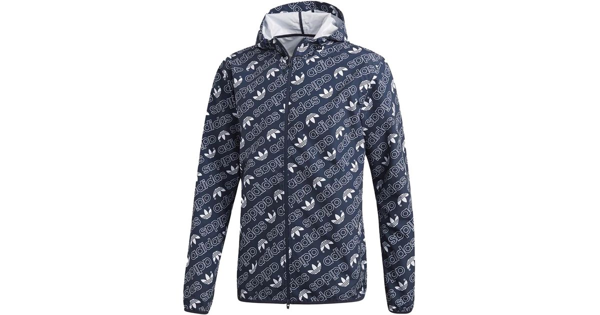 adidas Originals Monogram Wb Jacket "Collegiate" Dh4788" in Blue for ...