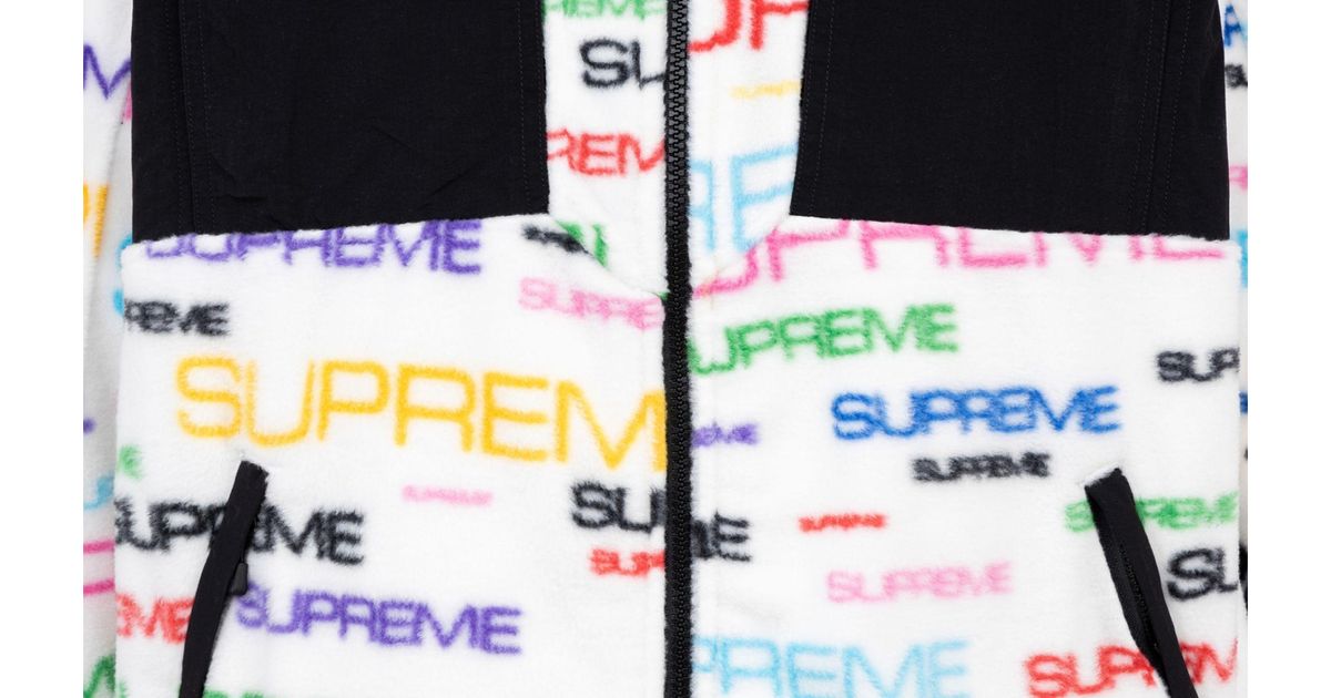 Supreme Tnf Steep Tech Fleece Jacket "Fw 21" in Black | Lyst UK