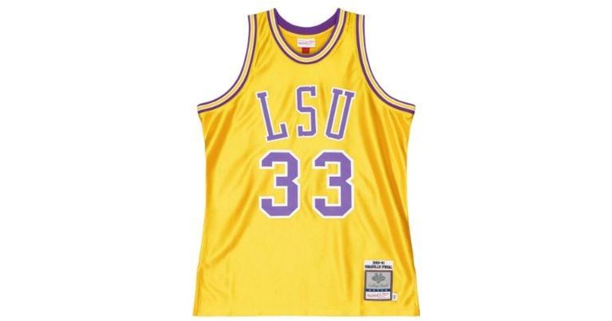 Mitchell & Ness Home Jersey "Ncaa Lsu Tigers 1990 Shaquille O'Neal" in ...
