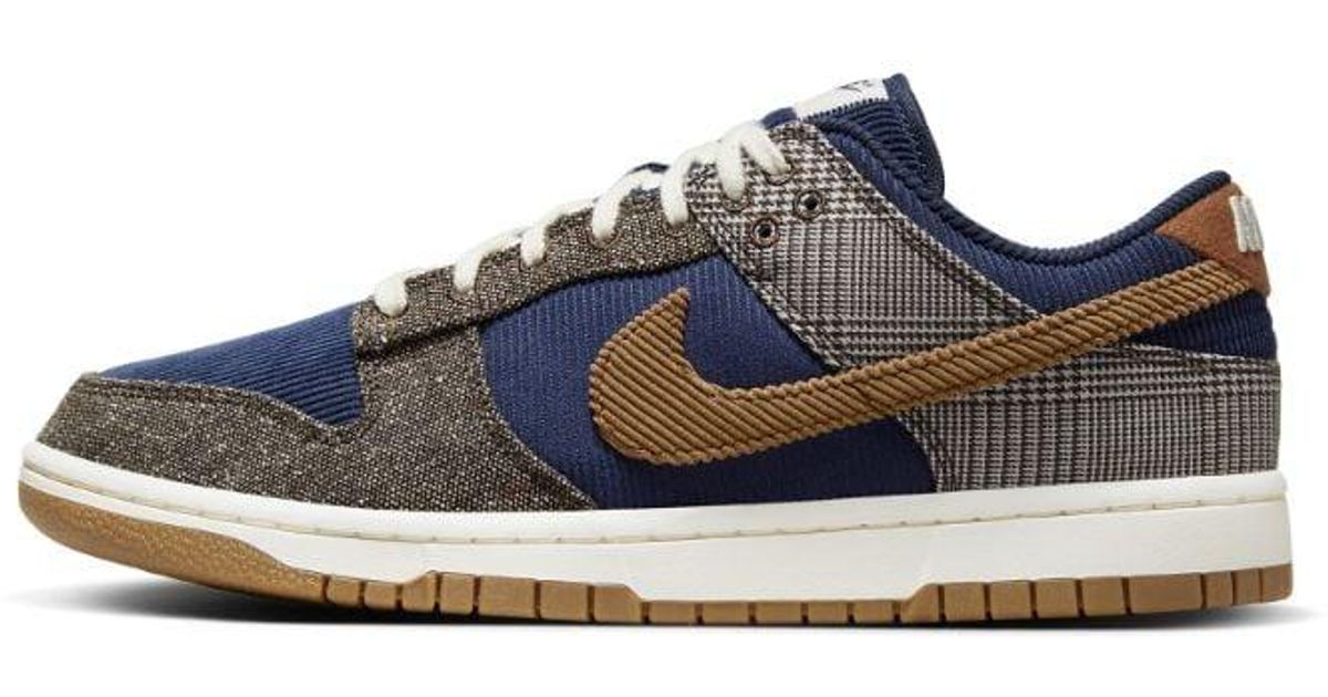 Nike Dunk Low "Tweed Corduroy" Shoes in Blue | Lyst UK