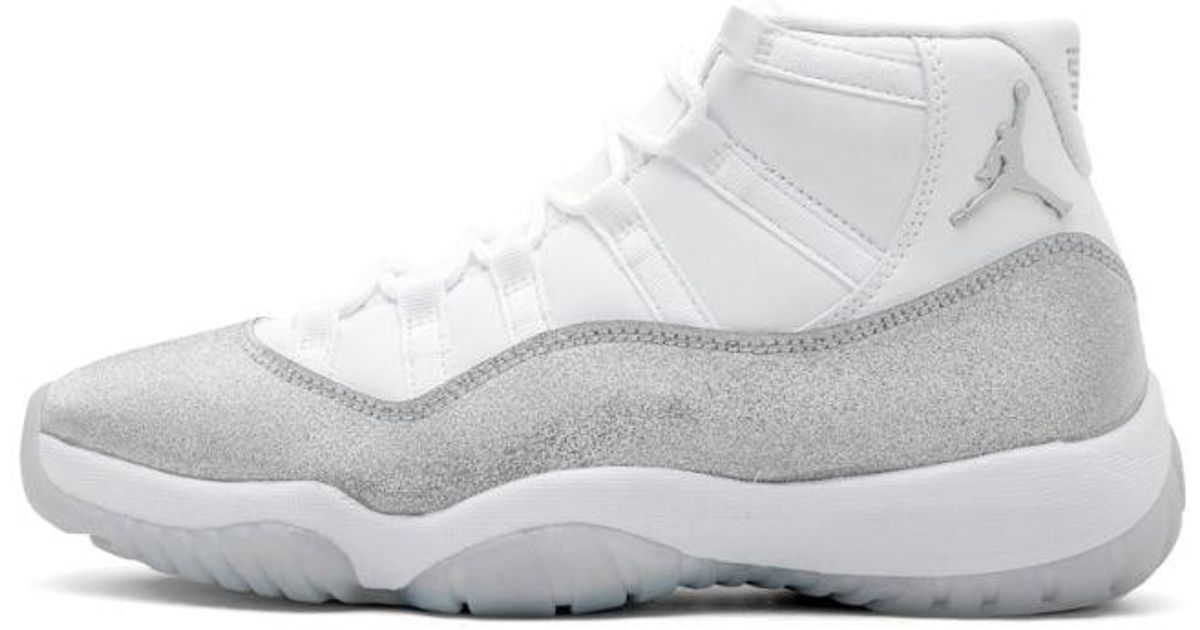 Nike Air 11 Retro "metallic Silver" Shoes in Grey | Lyst UK