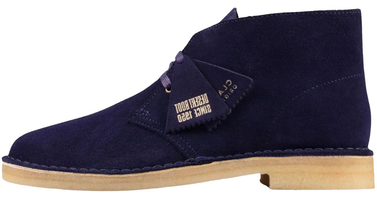 Clarks Desert Boot "Deep" 26154725" in Blue for Men | Lyst UK