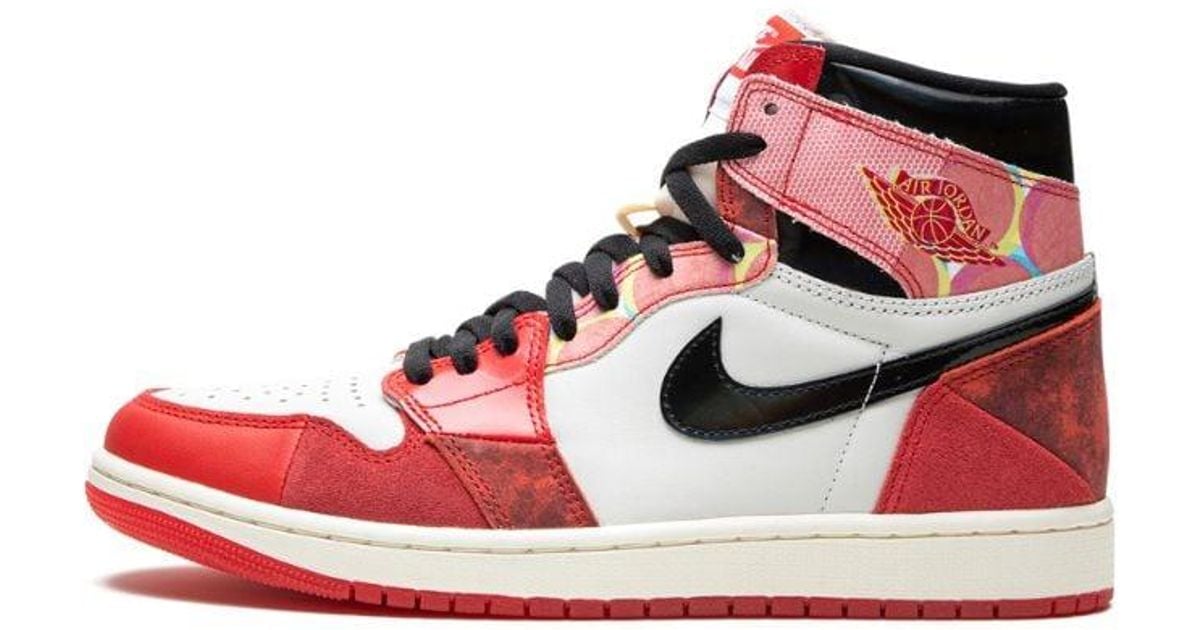 Nike Air 1 High Og "Spider- Across The Spider-Verse" Shoes in Black for ...