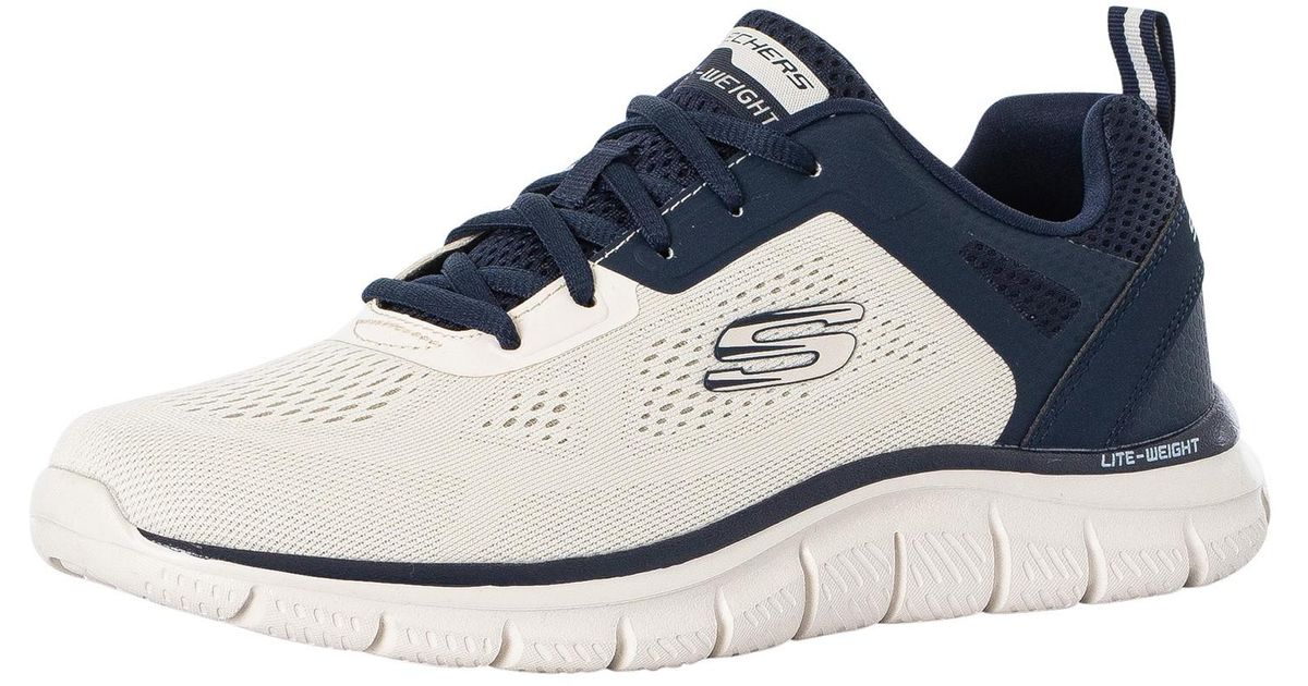 Skechers Track Broader Trainers in Blue for Men | Lyst