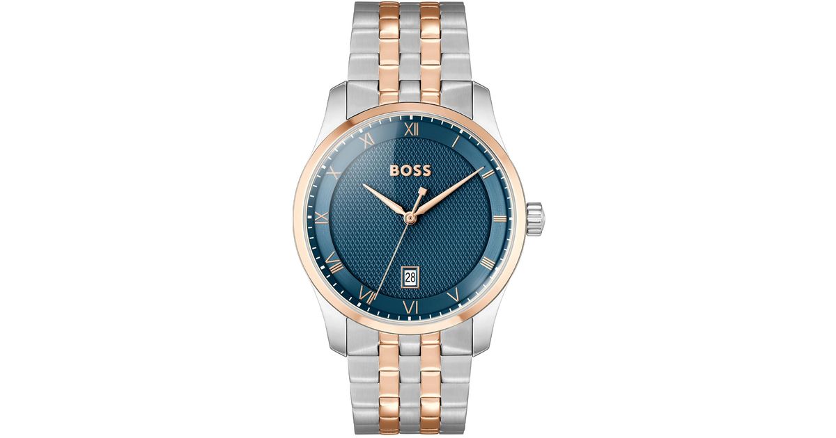 BOSS Principle Le Watch in Blue for Men | Lyst