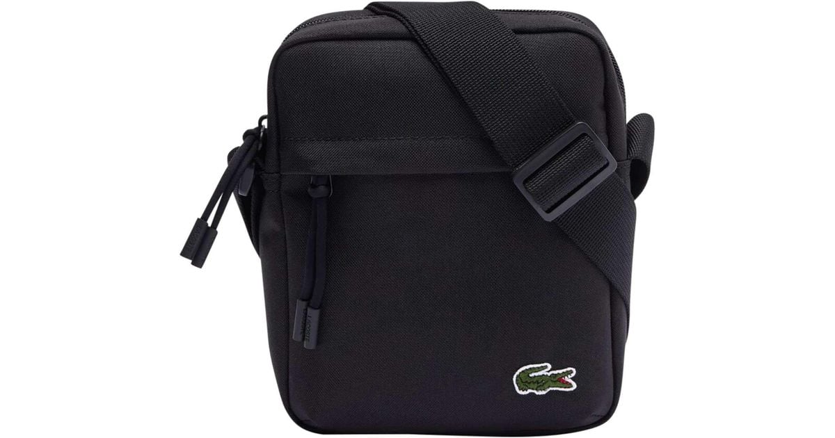 Lacoste Neo Croc Shoulder Bag in Blue for Men | Lyst