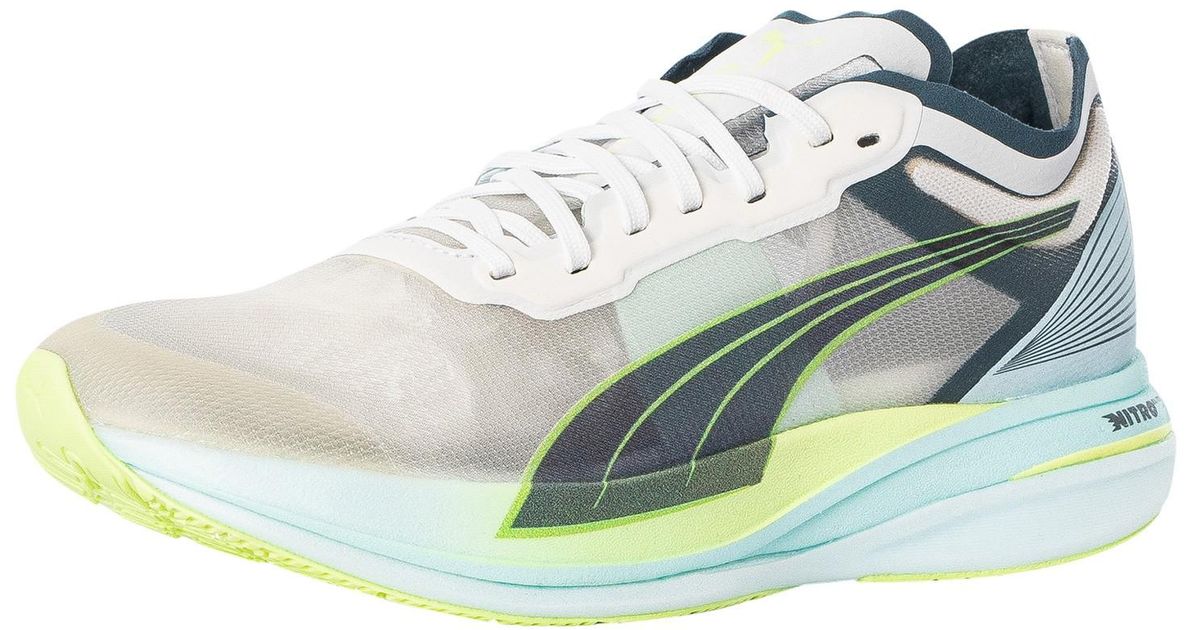 PUMA Deviate Nitro Elite Racer Trainers in Blue for Men | Lyst UK