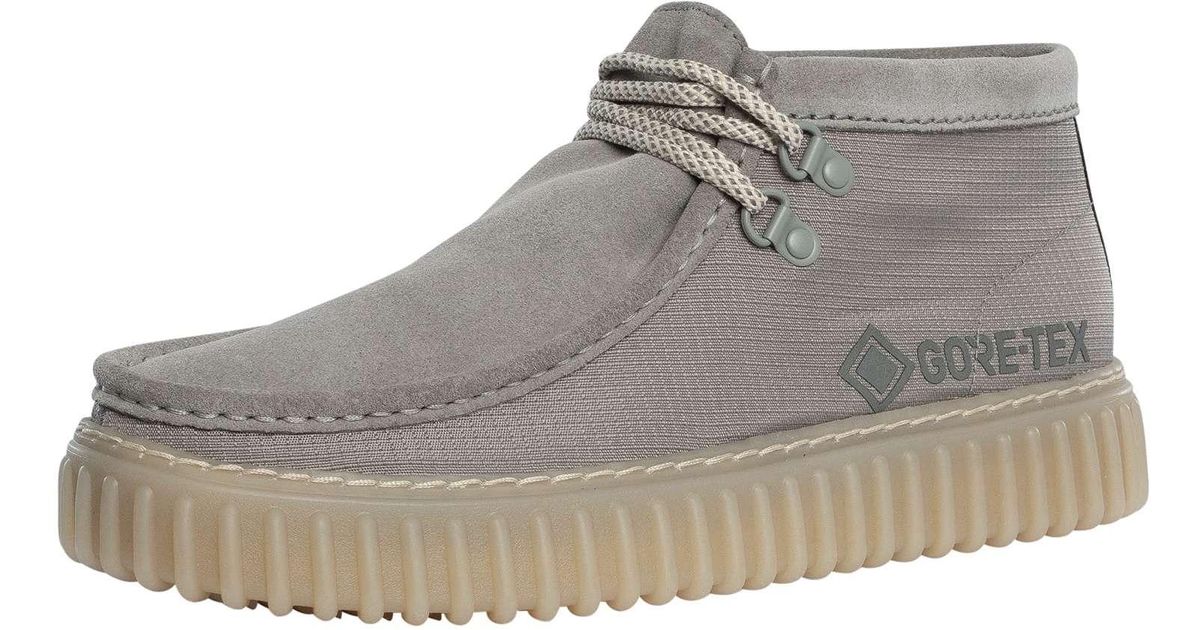 Clarks Torhill Hi Gtx Boots in Grey for Men | Lyst UK