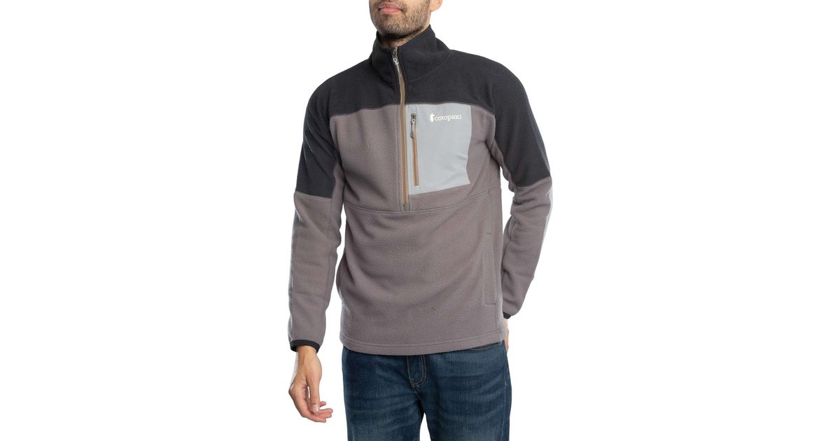 COTOPAXI Abrazo Half Zip Fleece Jacket in Gray for Men | Lyst
