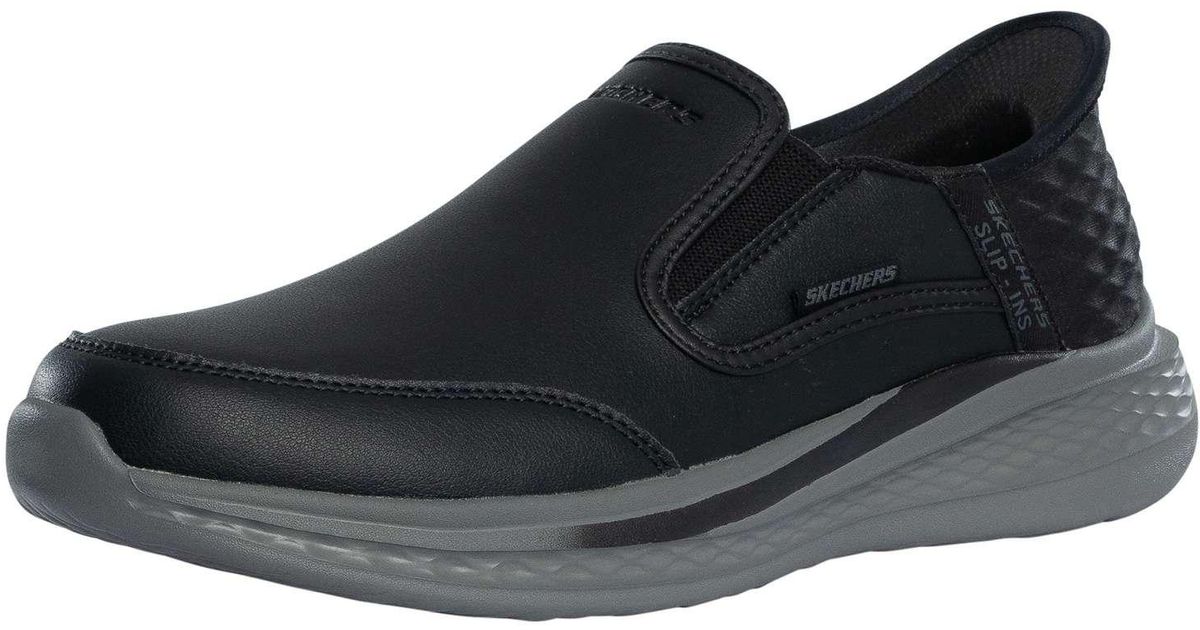 Skechers Slip-ins Relaxed Fit Slade Cooper Trainers in Black for Men | Lyst