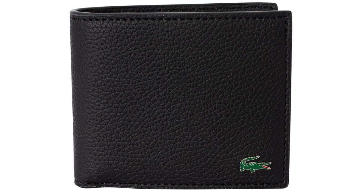 Lacoste Billfold Wallet in Black for Men | Lyst UK