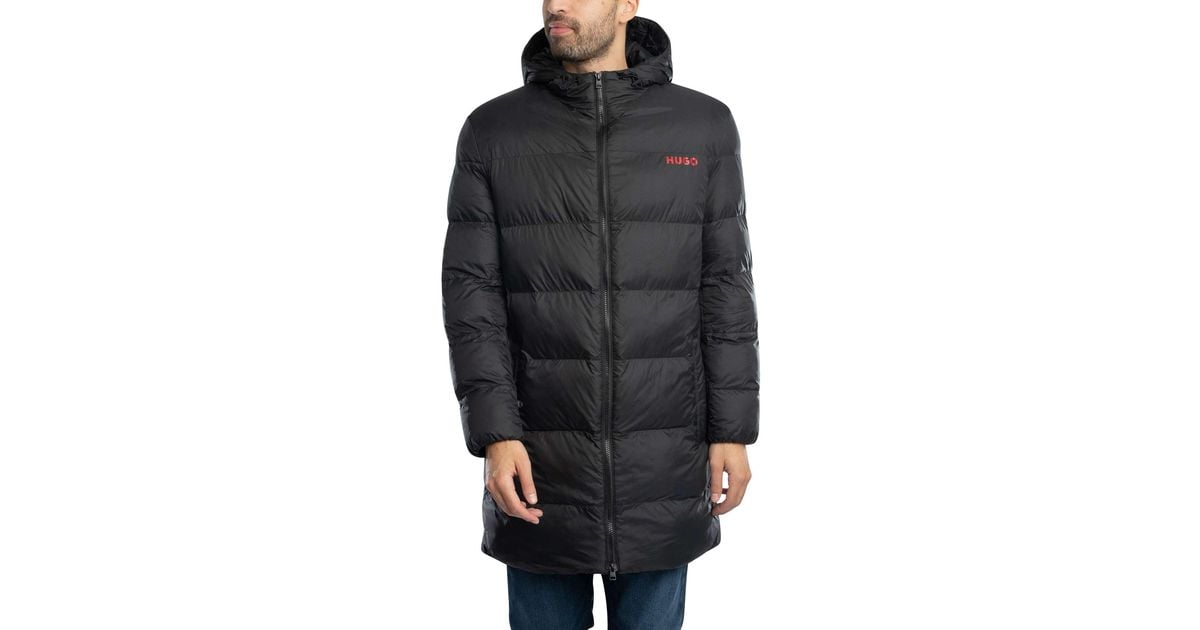 HUGO Mati2441 Puffer Jacket in Grey for Men | Lyst UK