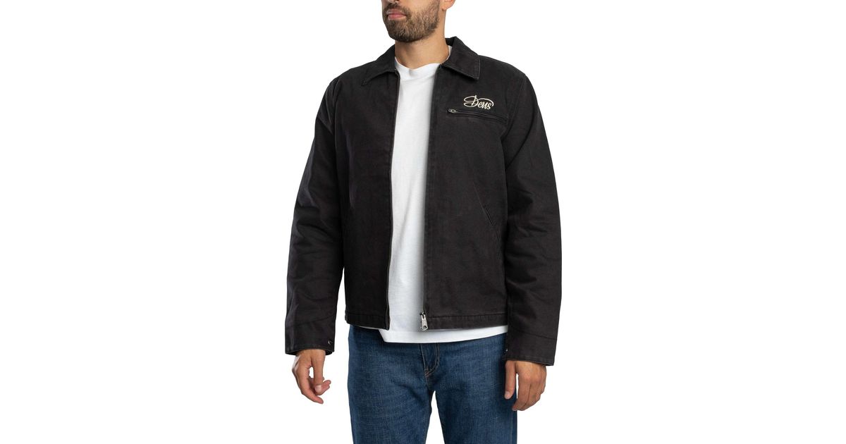 Deus Ex Machina Workwear Overdye Jacket in Black for Men | Lyst UK