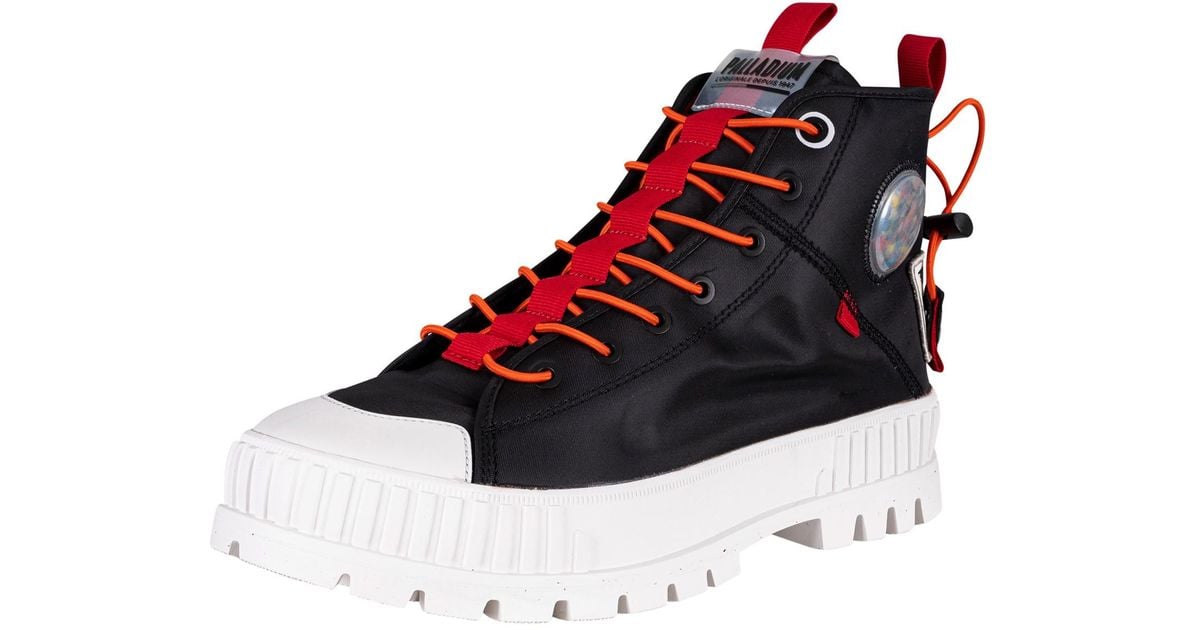 Palladium Pallashock Mid Ticket To Earth Boots in Black for Men | Lyst ...
