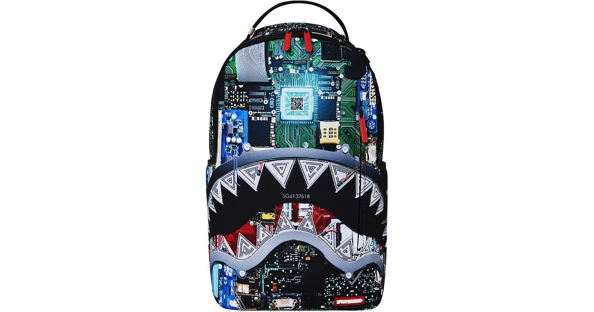 Sprayground Mother Board Shark Backpack in Blue for Men | Lyst Australia