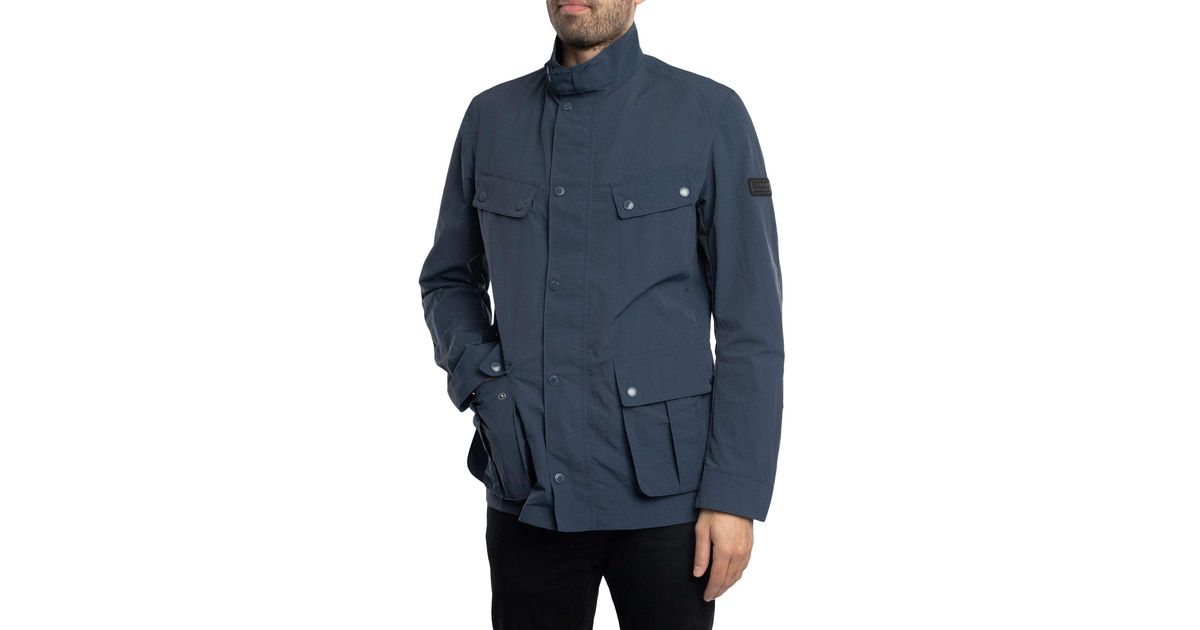 Barbour Modern Showerproof Duke Jacket in Blue for Men | Lyst