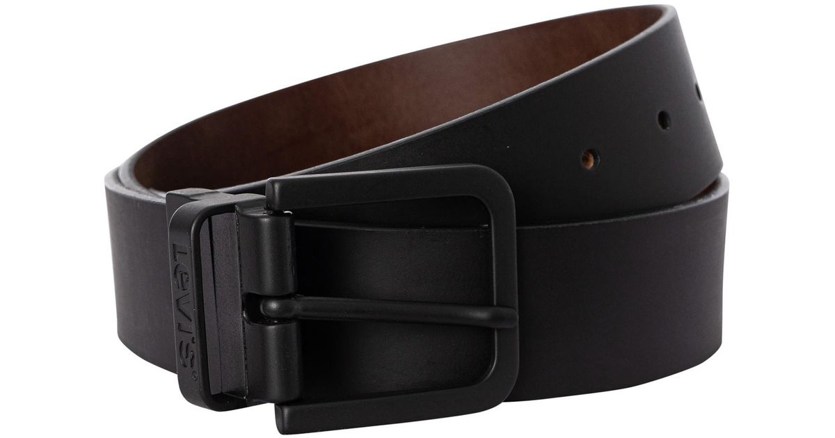 Levi's Reversible Core Metal Belt in Black for Men | Lyst