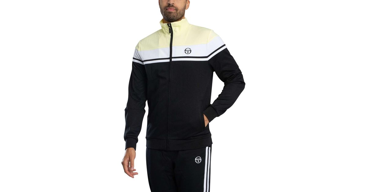 Sergio Tacchini Damarindo Track Jacket in Black for Men | Lyst UK