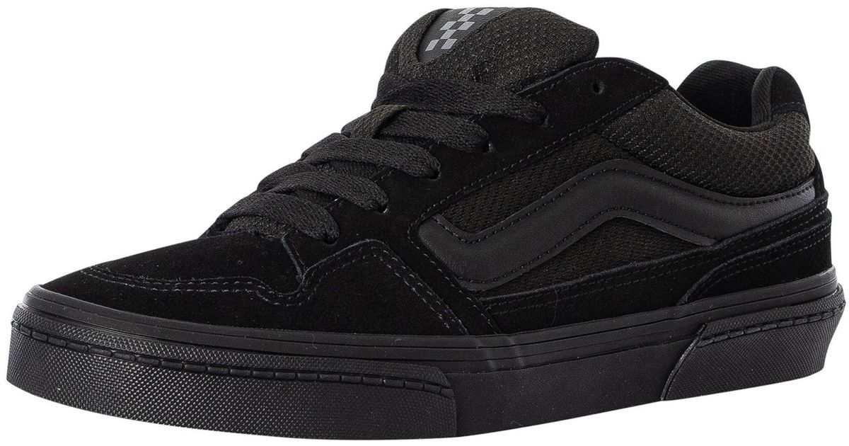 Vans Caldrone Suede/mesh Trainers in Black for Men | Lyst